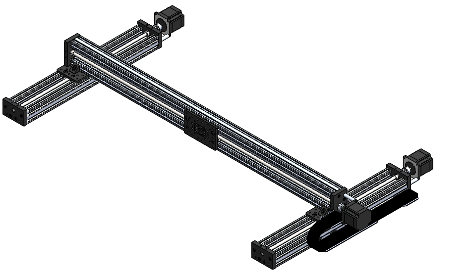Gantry Robot Kit - XY Motion with Double Rails on One Axis ...
