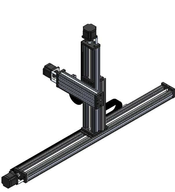 Gantry Robot XYZ-Single Rails 1000x250x500mm | imakerstore.com