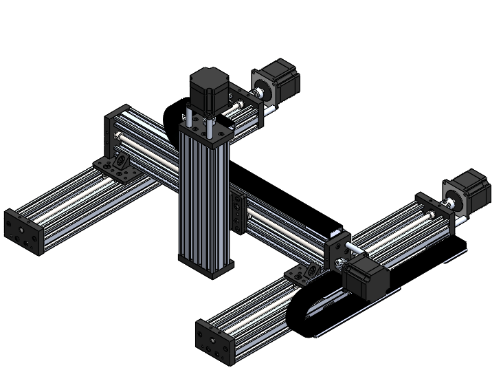 XYZ Gantry Robot System - Double Rails on X Axis for Robotics & CNC ...