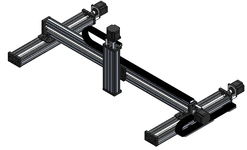 Gantry Robot XYZ-Double Rails 500x1000x250mm | imakerstore.com