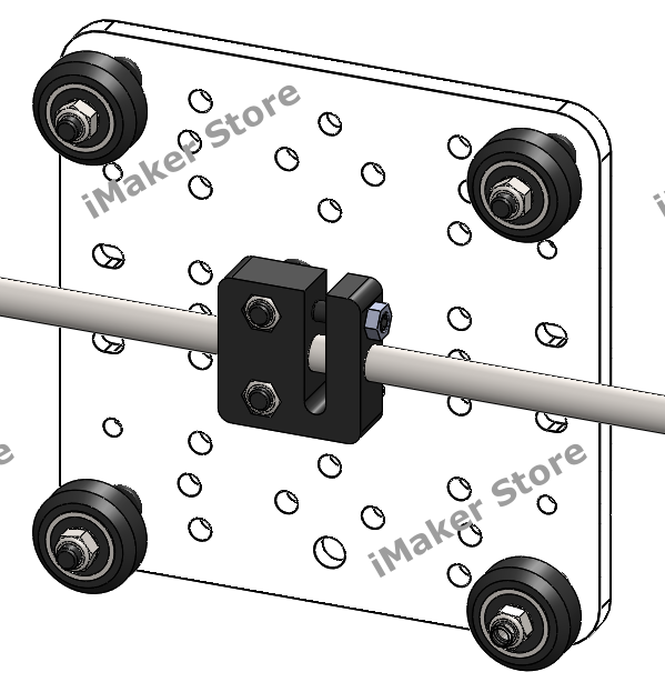 Anti-Backlash Nut Block Hardware Pack - Precision & Stability | imakerstore.com