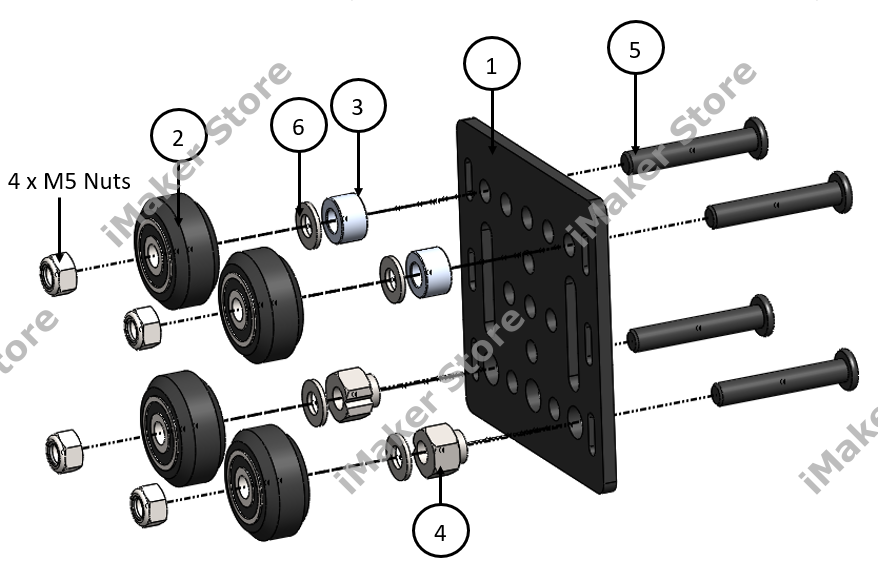 Belt Actuator Kit With V Slot 20mm Gantry Assembly | imakerstore.com