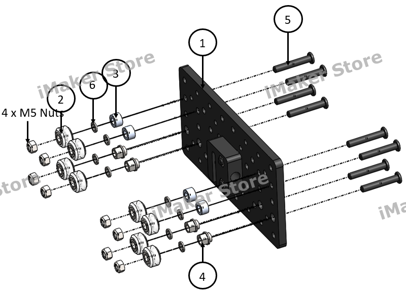 C-Beam Double Wide Gantry Bundle Assembly | imakerstore.com