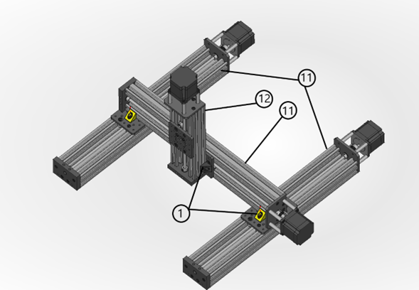 Gantry System XYZ-Double Rails | imakerstore.com